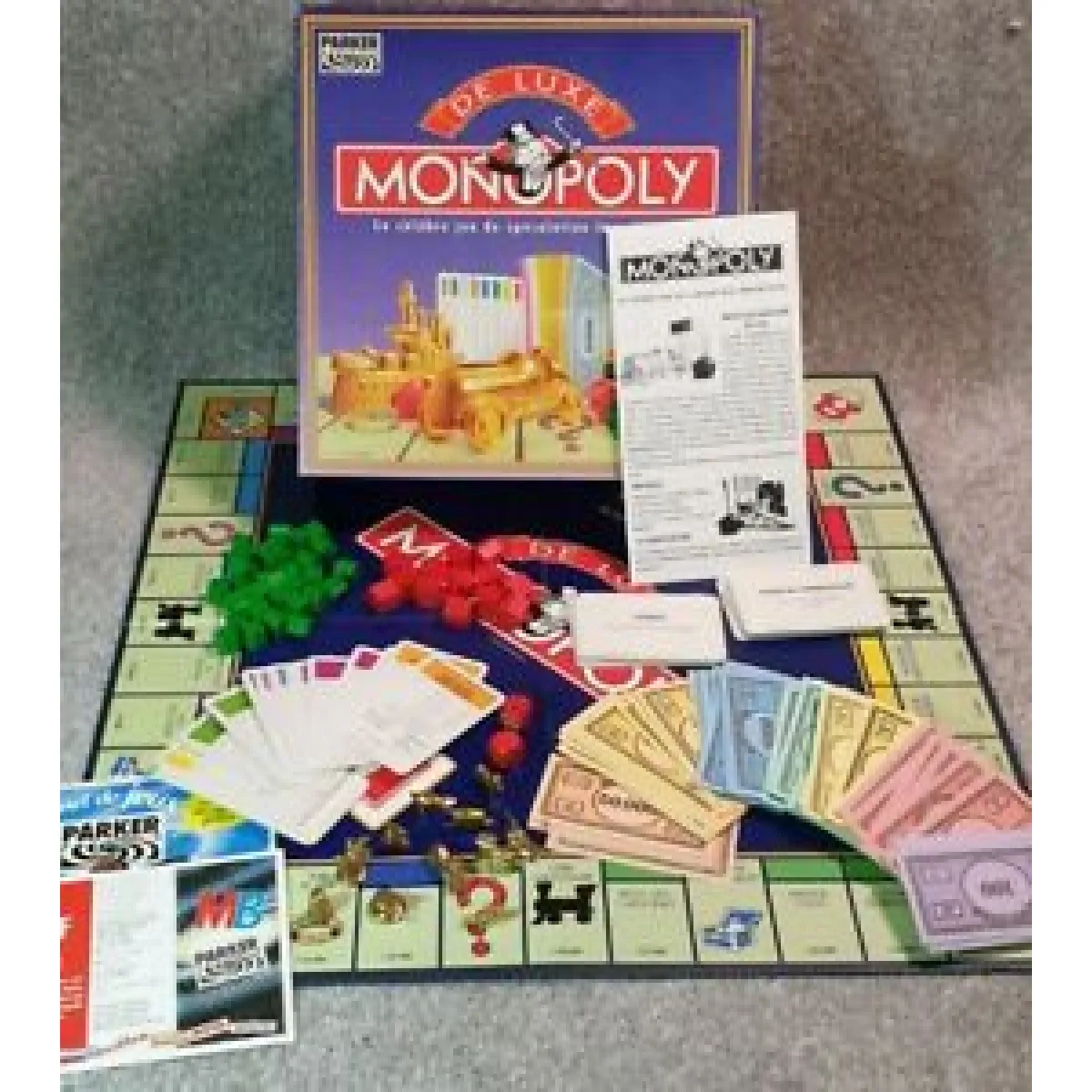 Monopoly French Language Deluxe Board Game FRANCAISE Edition Parker ...