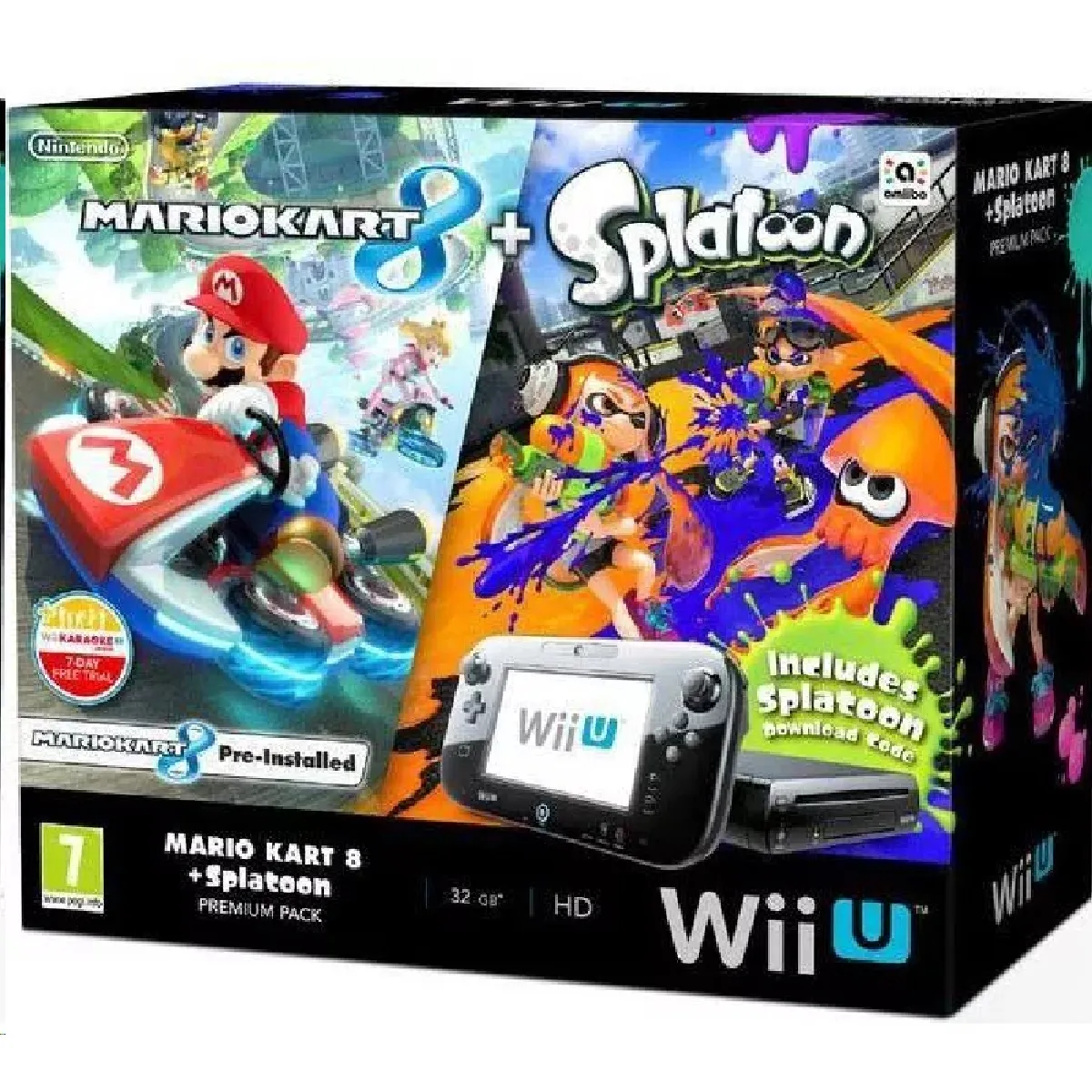 Console Nintendo Wii U 32go Pack Mario Kart 8 Splatoon - DEALiCASH